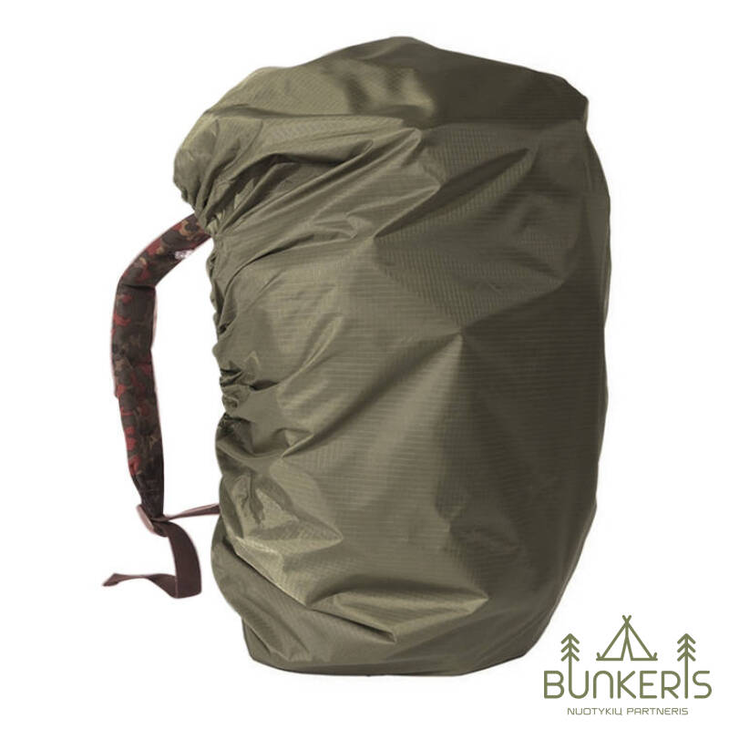 Kuprinės apsauga nuo lietaus Mil-Tec didelėms kuprinėms – ebunkeris.lt